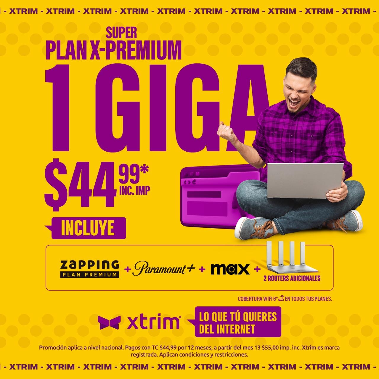 PLANES DE INTERNET - servicio de internet xtrim fibra optica